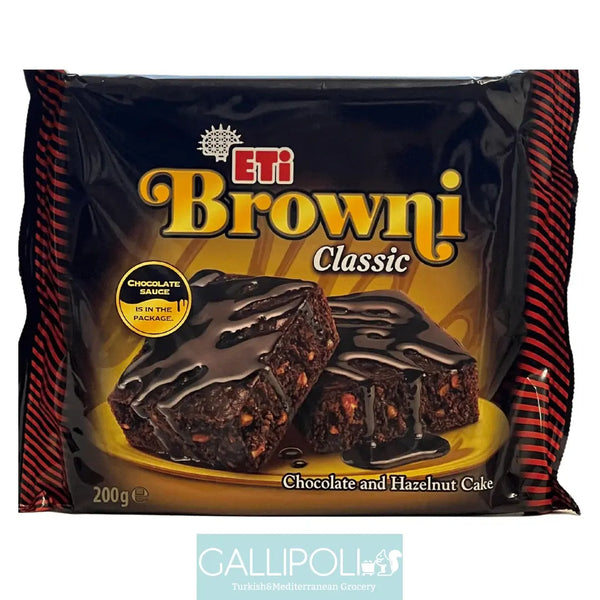 ETI BROWNI CLASSIC Cikolatali Findikli Kek Chocolate and Nut Cake ...