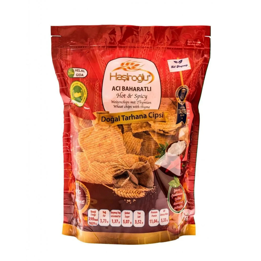 HASIROGLU ACILI TARHANA CIPSI Tarhana Cips Hot 450G-Gallipoli Grocery