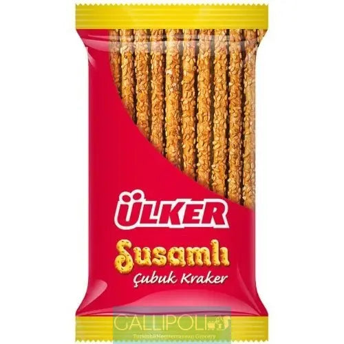 ULKER Susamli SESAME STICK CRACKERS 70GR BOX (22EA)-Gallipoli Grocery