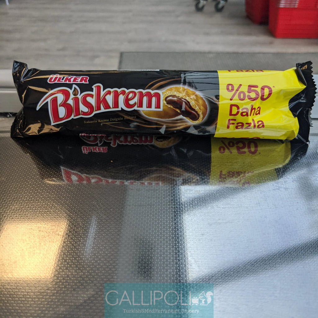 ULKER BISKREM %50 Fazla Chocolate filled biscuit 150g-Gallipoli ...